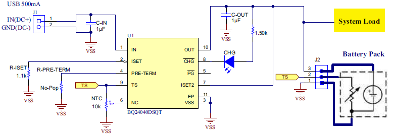 单节锂电池充电电路（基于BQ24040）-CSDN博客
