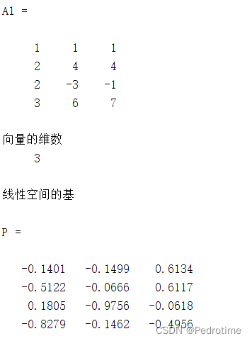 Matlab 矩阵分析（一） 矩阵的秩，极大线性无关组和基_matlab 在矩阵中找线性无关向量-CSDN博客