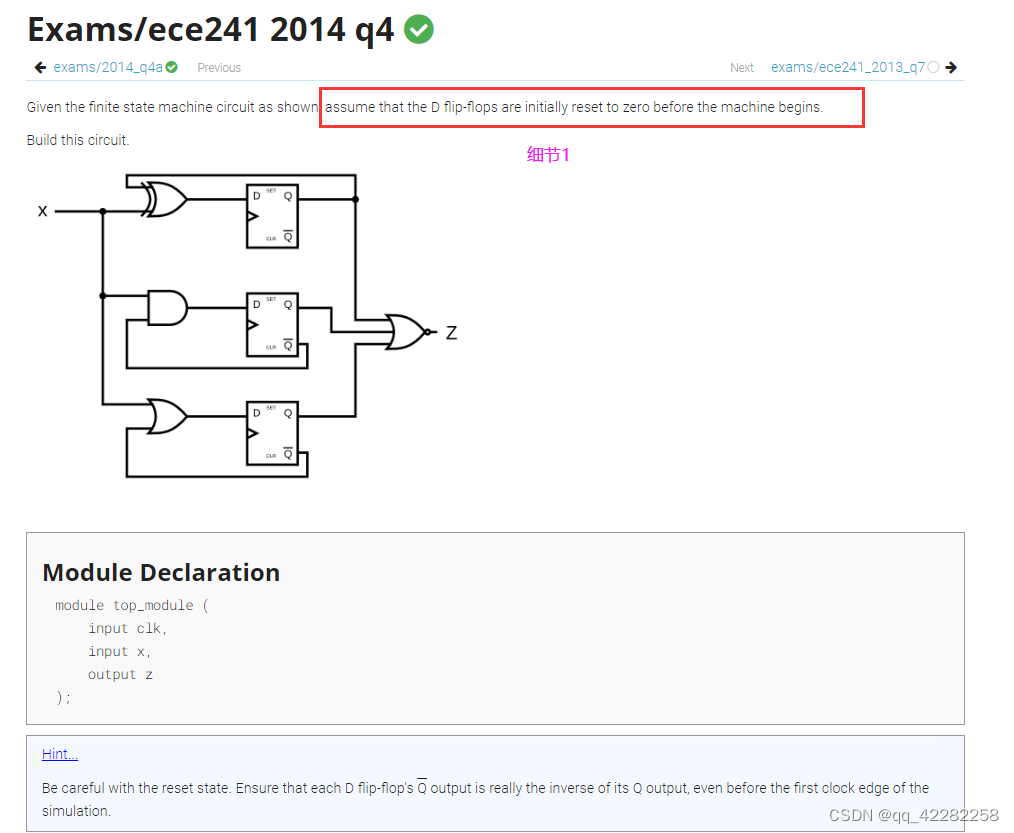 HDL Exams/ece241 2014 q4-CSDN博客