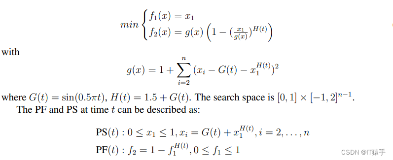 CEC2018：动态多目标测试函数DF1-DF5的PS及PF（提供MATLAB代码）-CSDN博客