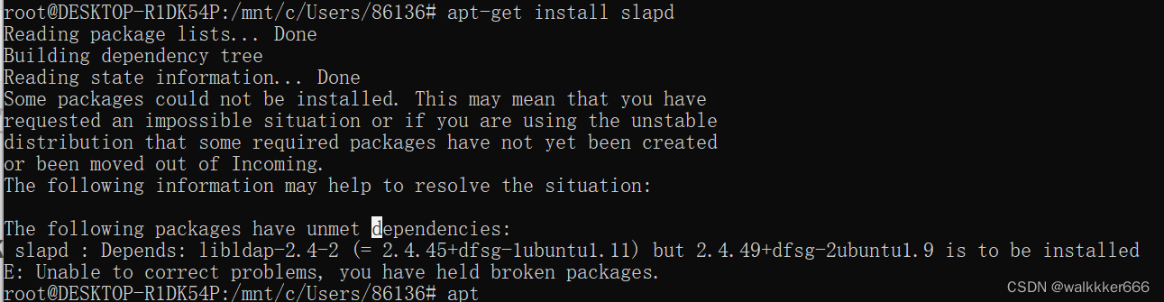 The following packages have unmet dependencies_the following packages have unmet dependencies ...