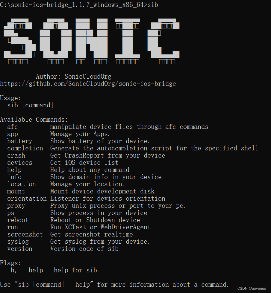 sonic-ios-bridge（sib）使用_sonic bridge-CSDN博客