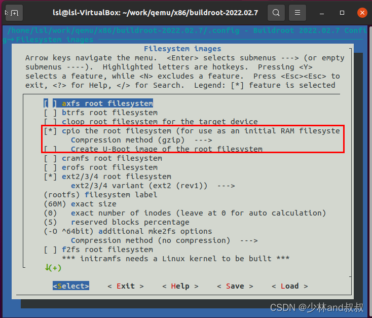 qemu虚拟机的使用（三）——ubuntu20.4配置/编译x86/64平台的buildroot根文件系统并加载系统_buildroot x86-CSDN博客