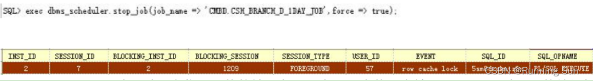 Oracle 数据库CJQ进程造成row cache lock等待事件影响job无法停止问题分析_oracle 杀掉job的session job会停止执行么?-CSDN博客