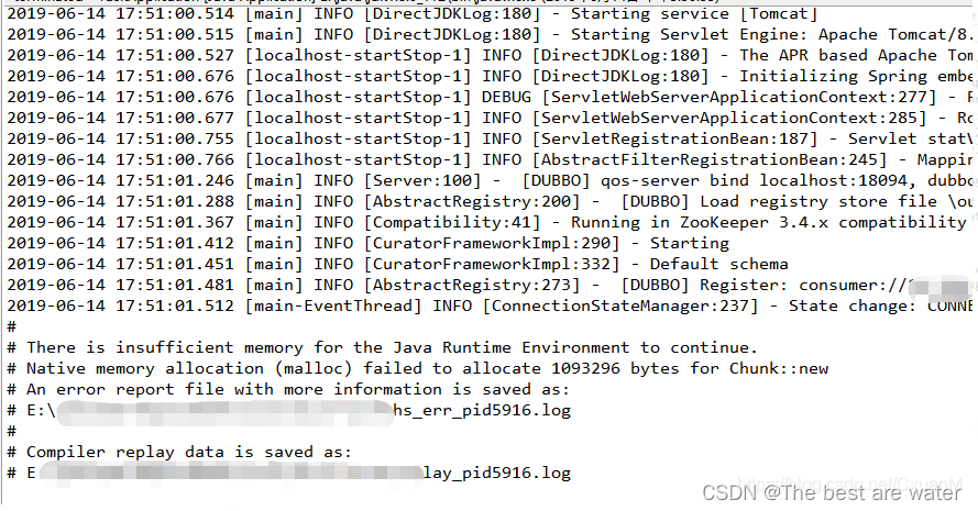 There is insufficient memory for the Java Runtime Environment to continue. – 源码巴士