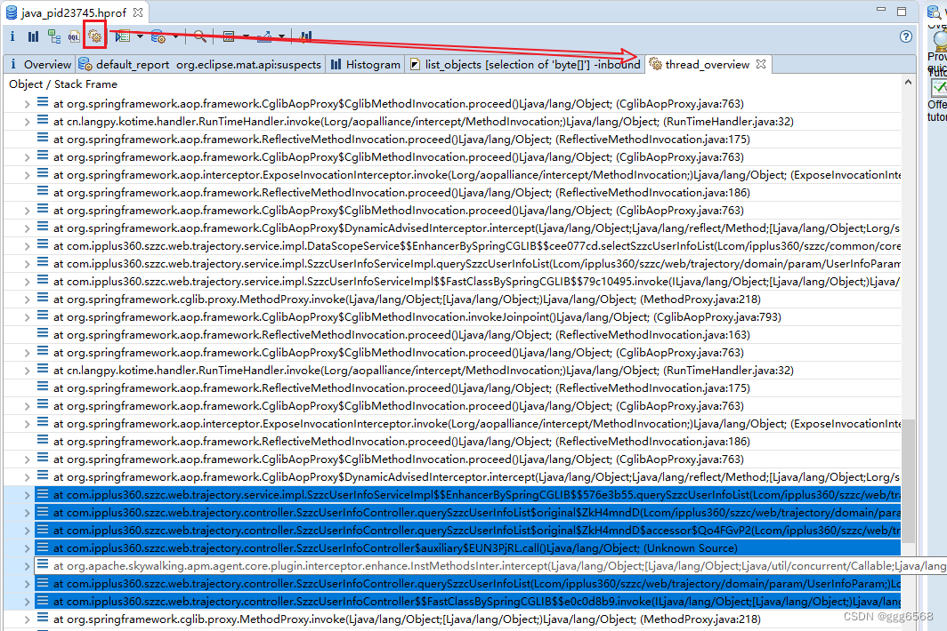 记录一次虚拟机报 outOfMemory (OOM)排查问题，和解决问题的过程_虚拟机栈oom_ggg6568的博客-CSDN博客