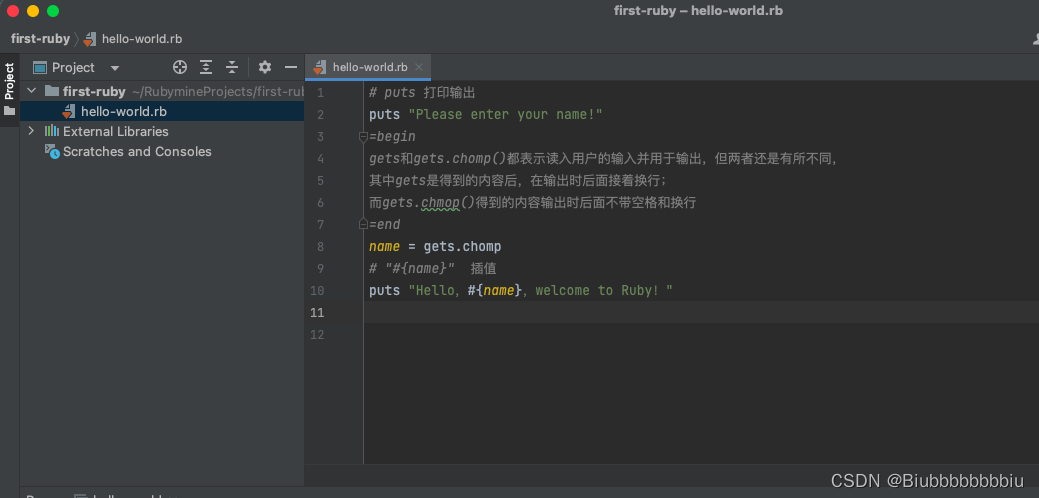 RubyMine创建第一个ruby项目并运行_rubymine 怎么添加 sdk-CSDN博客
