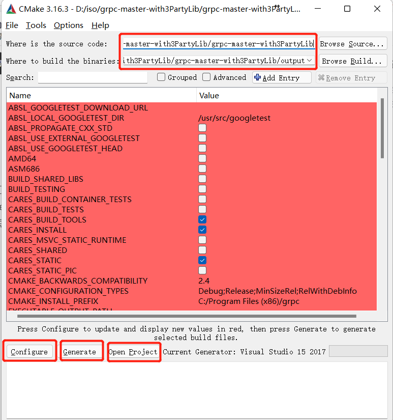 vs2017下gRPC的编译以及简单使用_grpc源码整个导入到了vs2017怎么用-CSDN博客