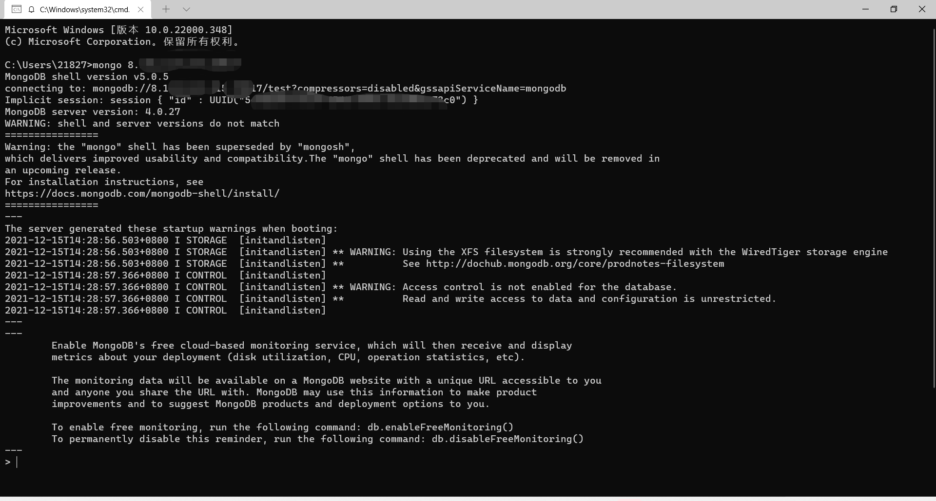 Ubuntu20,阿里服务器,mongodb安装与开启外网访问_linux [initandlisten] waiting for connections on p-CSDN博客