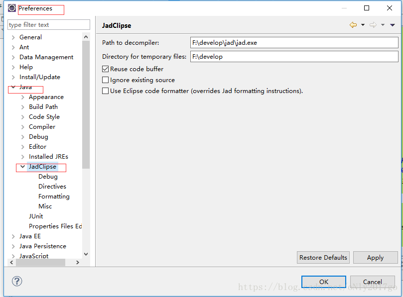 Eclipse反编译jad插件安装_java无难事的博客-CSDN博客_eclipse反编译插件