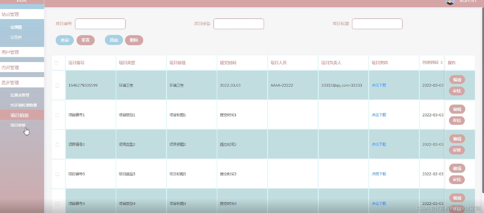 Springboot水环境检测系统的设计与实现毕业设计源码041446南通大学水质监测系统 毕业设计 Springboot Vue