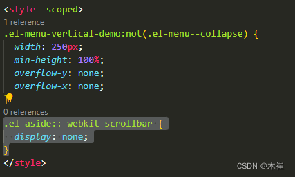记录element ui NavMenu 导航菜单出现滚动条问题_el-menu收缩菜单出现滚动条-CSDN博客