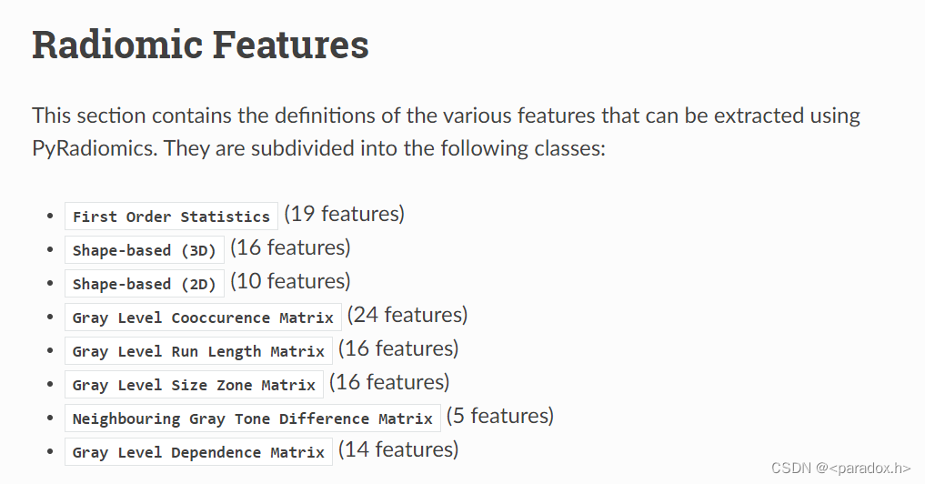 pyradiomics提取单个图片特征的例子_pyradiomics提取单个掩膜图像-CSDN博客