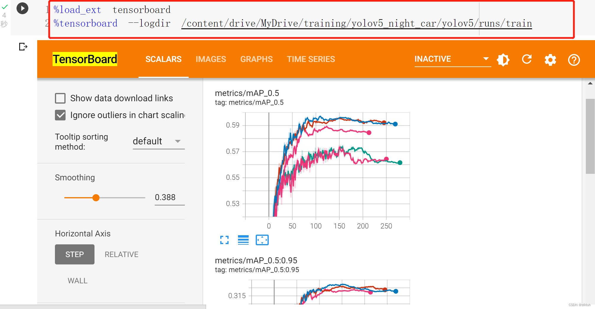 yolov5 使用tensorboard， google colab_yolov5调用tensboard-CSDN博客