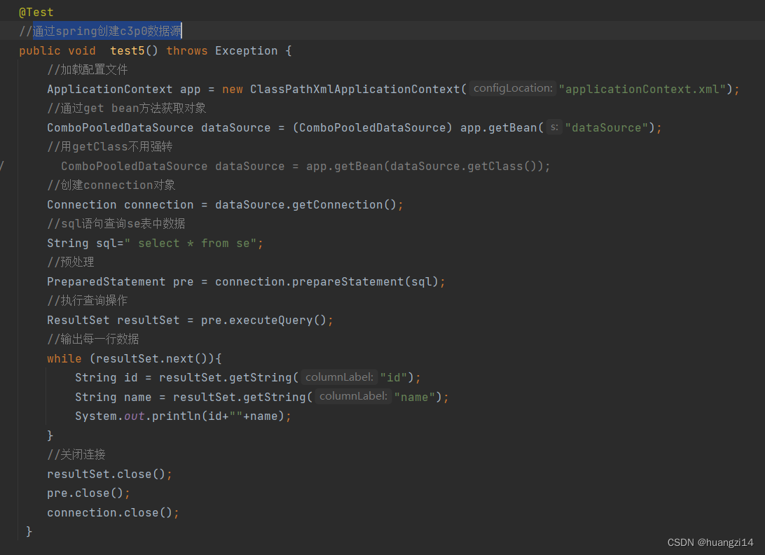 通过spring创建c3p0数据源_获取bean对象combopooleddatasource-CSDN博客