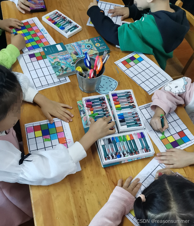 【教学类-19-04】202310《ABAB式-规律排序涂色-A4竖版2份》（中班)_根据颜色规律涂色 格子-CSDN博客