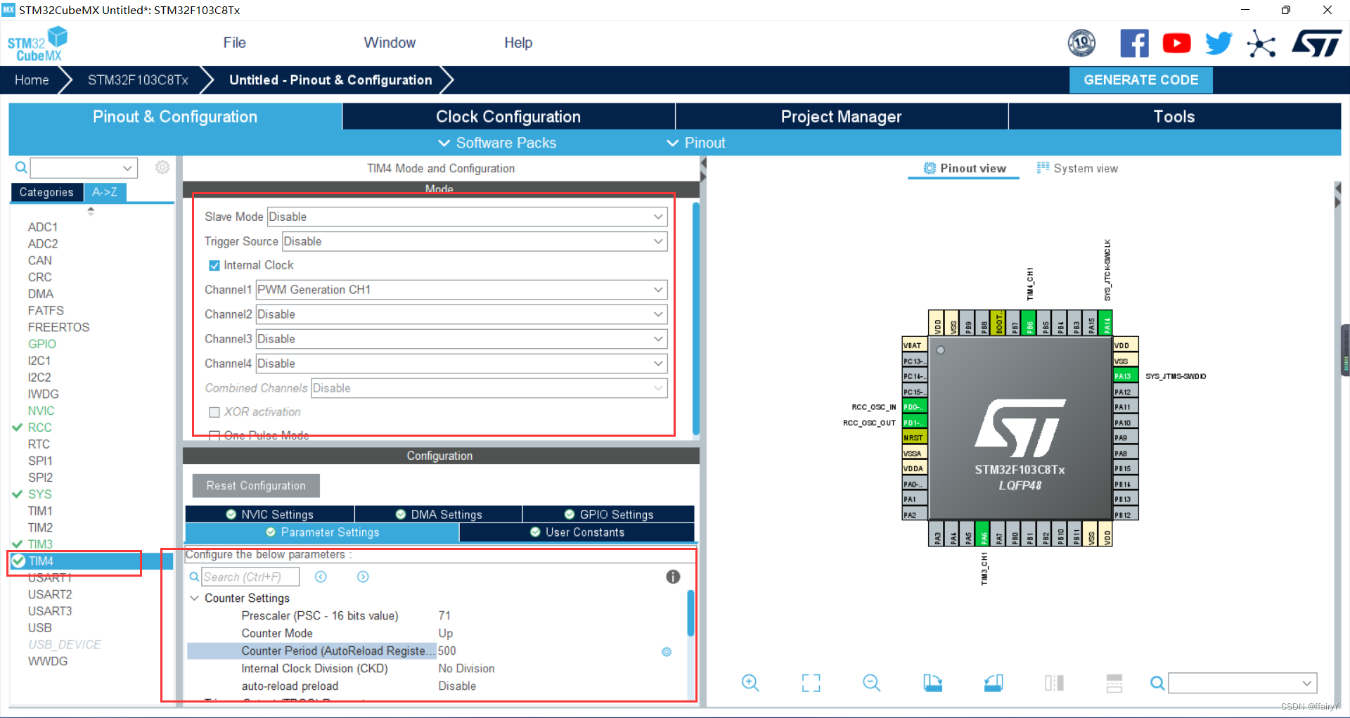 STM32使用IM3和TIM4分别输出PWM波形_stm32 timer4 pwm-CSDN博客