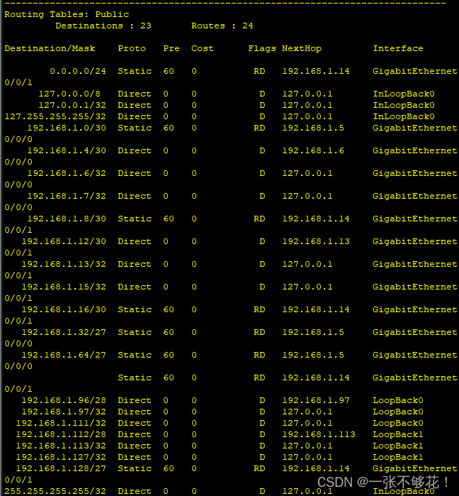【HCIA】ensp实验二——静态路由_ensp校园网设计实验2-CSDN博客