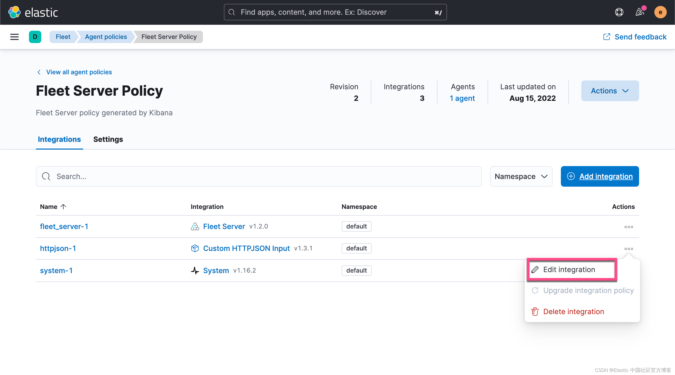 Observability：如何使用 Elastic Agents 把微服务的数据摄入到 Elasticsearch 中_elastic-agent-CSDN博客