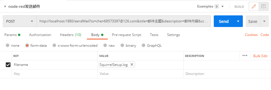 postman + node-red 发送e-mail（附件、抄送、密送）_node-red email_旋律limi的博客-CSDN博客