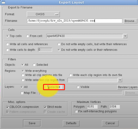 导出指定layer或指定区域layout的GDS_calibre designrev 批量导出gds-CSDN博客
