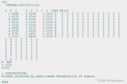 化学分子sdf格式说明_化学结构数据文件sdf-CSDN博客