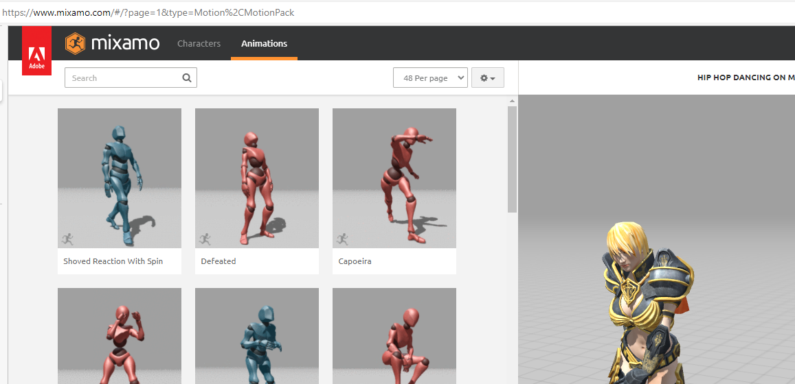 Mixamo动作库导入UE4，动画重定向到小白人骨架_mixamo模型替换小白人-CSDN博客