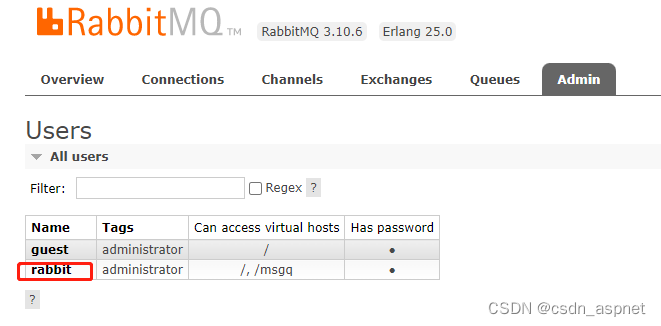 rabbitmq 管理界面添加报错 Access refused_rabbitmq access refused.-CSDN博客