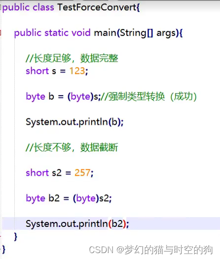 Java小树的参天成长(类型转换之强制类型转换) Openmv 强制转换 Csdn博客