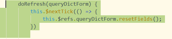 Error in v-on handler: “TypeError: Cannot read properties of undefined (reading ‘resetFields ...