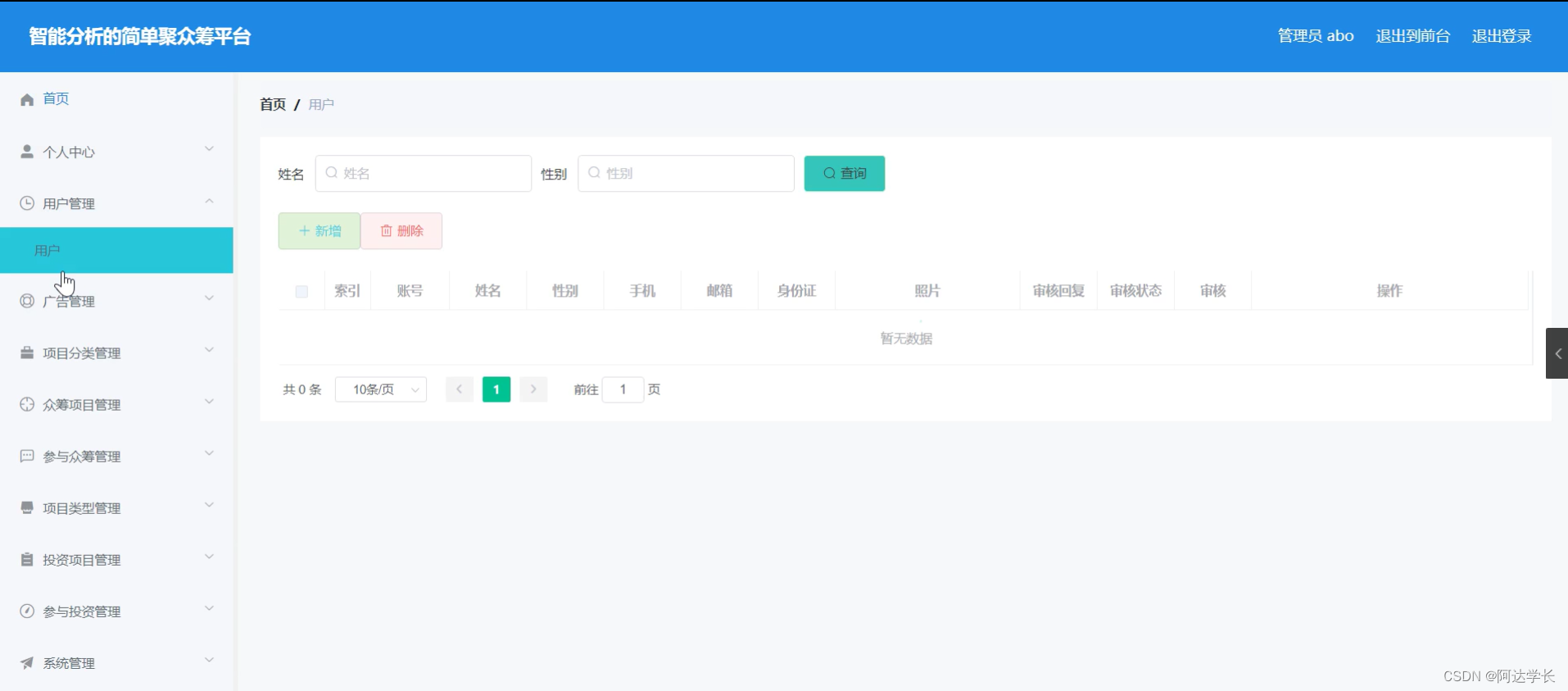 Java毕设项目智能分析的简单聚众筹平台（javavuemybatismavenmysql）聚合筹资java项目 Csdn博客