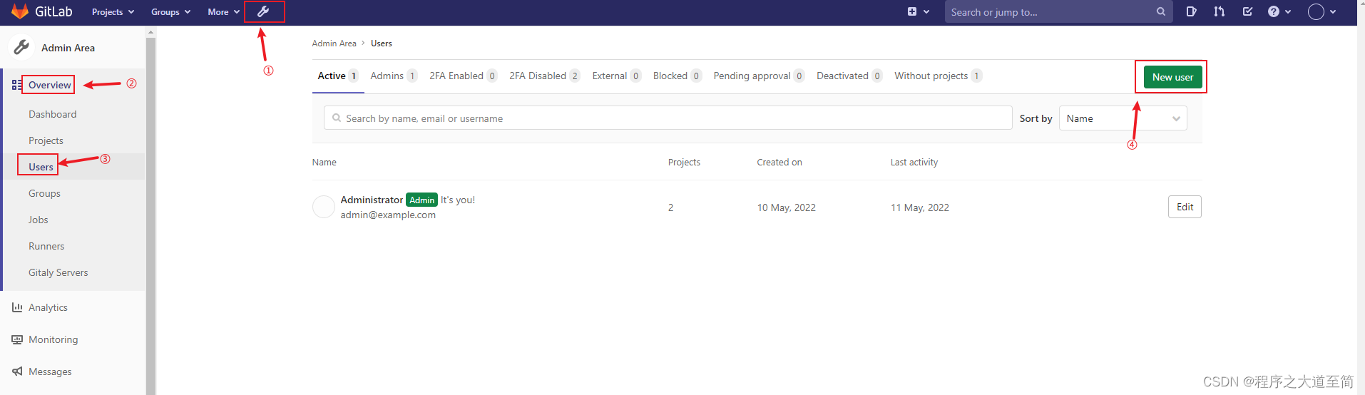 GitLab-用户管理(添加、编辑、删除)_gitlab添加用户-CSDN博客