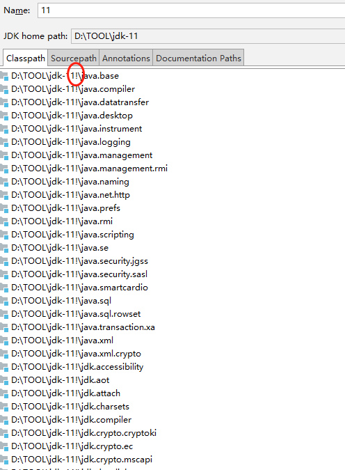 idea中加入jdk11路径带感叹号_idea中sdk中的classpath中的路径变成了jdk11!-CSDN博客