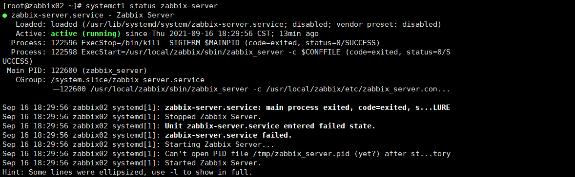 Zabbix服务端启动失败，故障处理_connection to database 'zabbix' failed: [2059] aut-CSDN博客