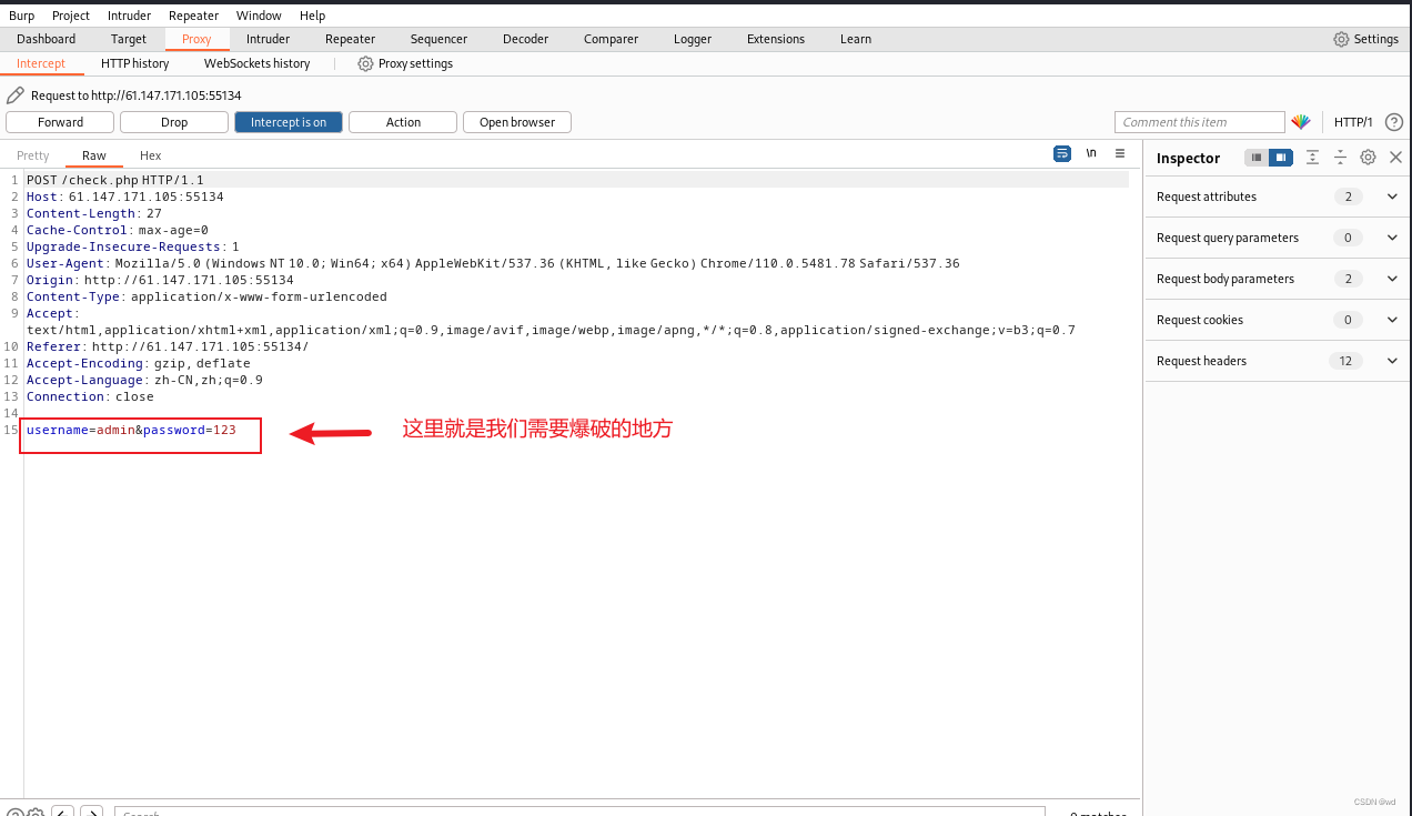在kali中进行bp字典爆破——攻防世界weak_auth结尾附带常用bp字典_bp密码字典-CSDN博客