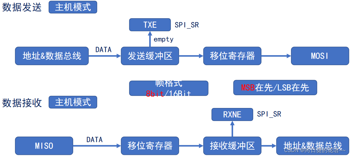 STM8 学习笔记15：SPI_stm8 模拟spi速率-CSDN博客