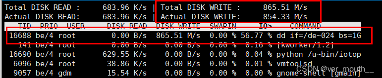 优化命令之iotop——监控磁盘I/O_iotop参数-CSDN博客