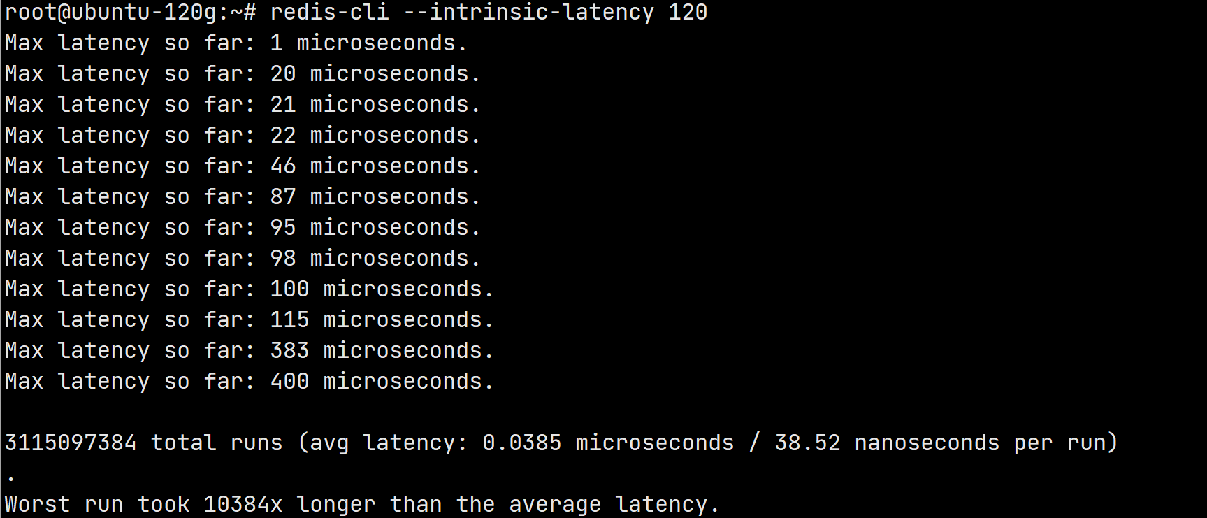 Redis的两种基准性能测试方式_--intrinsic-latency-CSDN博客
