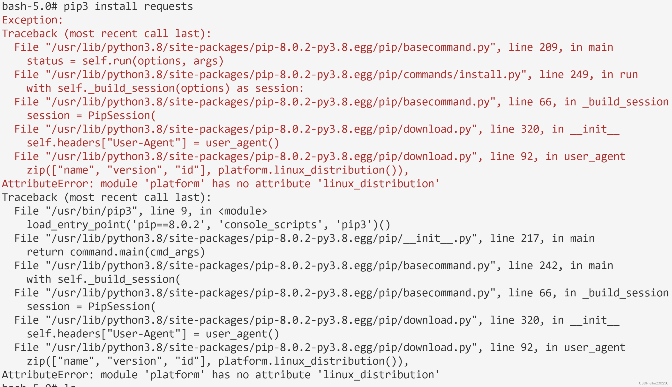 解决centos中python3 8安装错误pip版本的问题 Python3 8对应的pip版本 Csdn博客