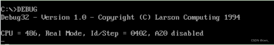 实验三 Debug及指令测试_用a命令在100h处怎么键入程序-CSDN博客