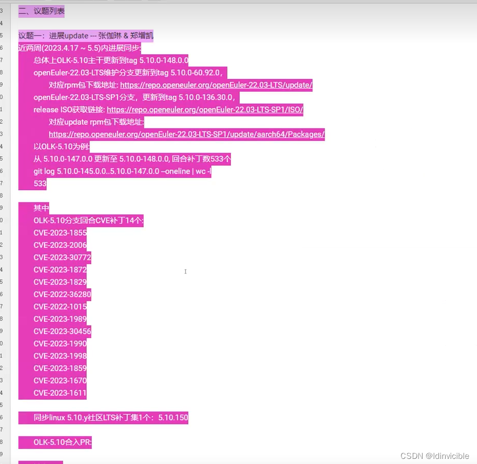 【openeuler】openEuler Kernel SIG 双周例会 (2023-05-05)_linux_ldinvicible-华为云开发者联盟