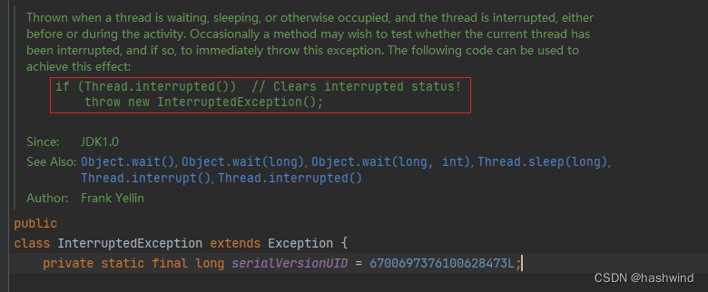为什么调用了 interrupt() 后，isInterrupted() 返回的中断标识仍为 false_在sleep状态下被interrupt,interrupted 状态会被擦除,返回 ...