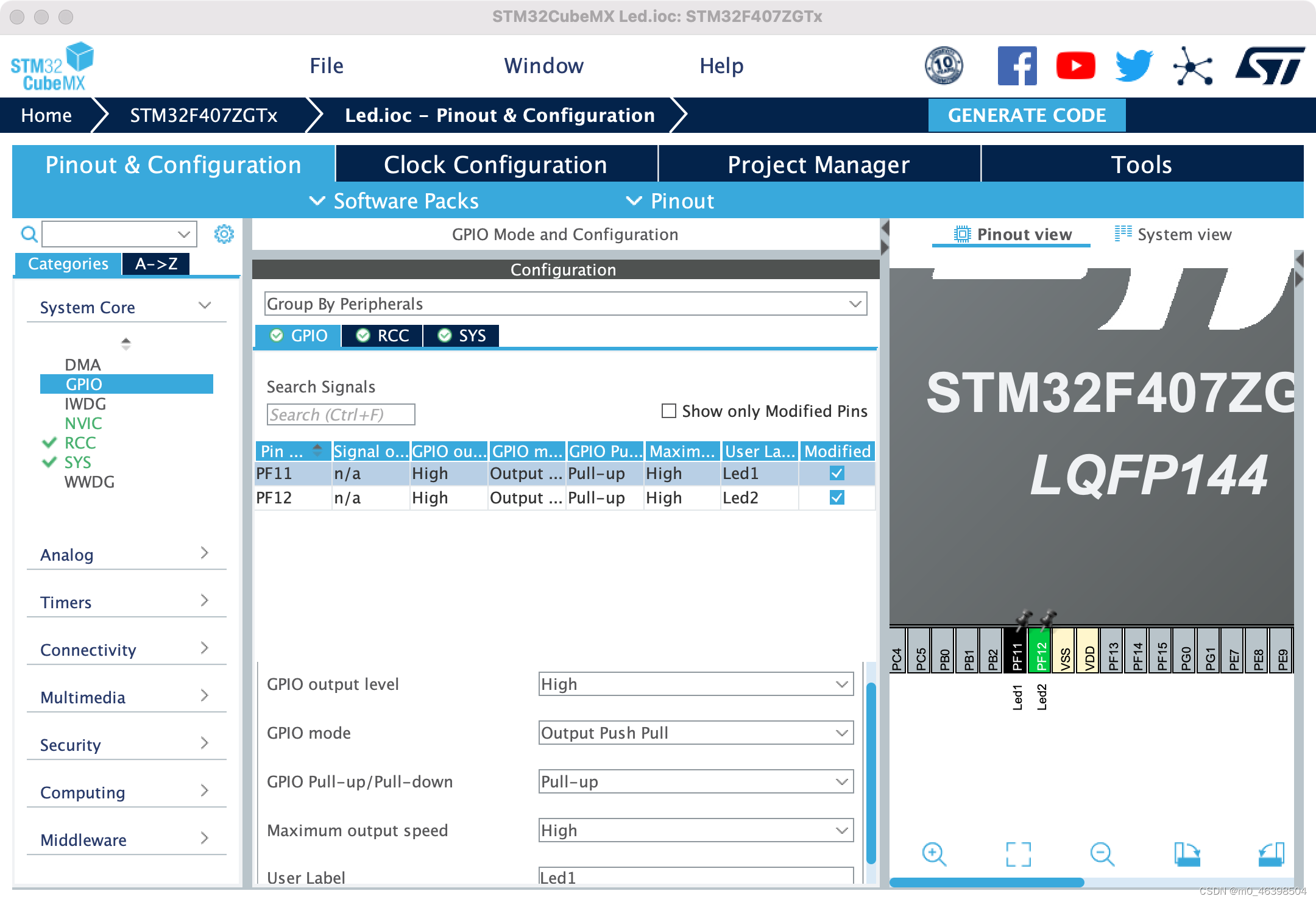 STM32F407ZGT6点灯-CSDN博客