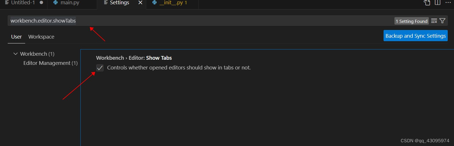 VSCode各个文件的选项卡消失了，如何处理_vscode单个选项卡-CSDN博客