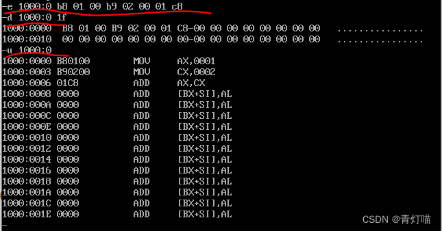 王爽《汇编语言》实验1笔记与实验任务_add 【bx+ai】,al 这条指令怎么自动生成-CSDN博客