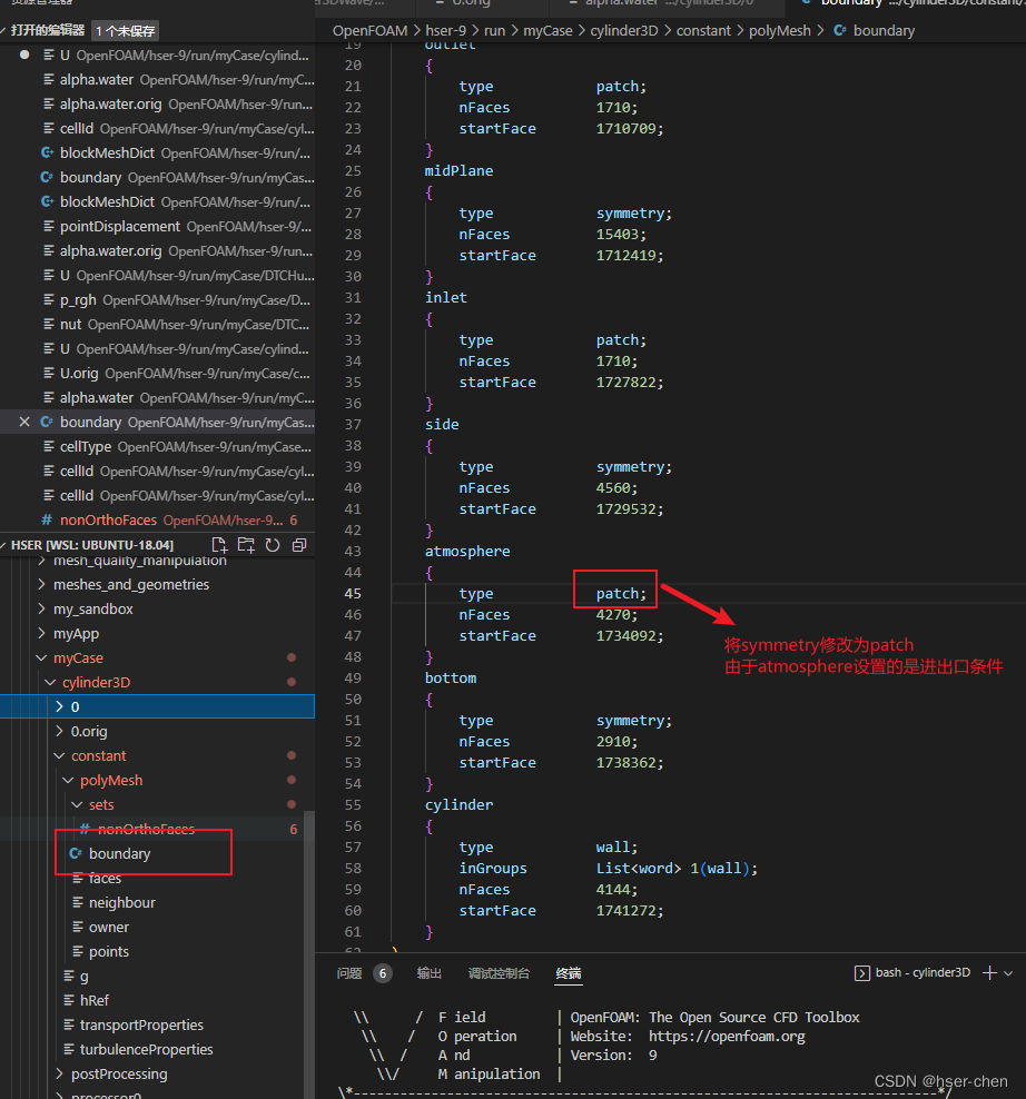 Openfoam编程笔记——setfields运行错误patch Type Patch Not Constraint Type Symmetry Csdn博客
