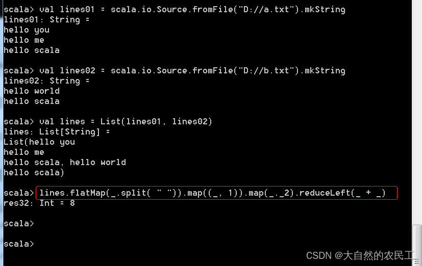 Scala07:【案例】函数式编程:统计多个文本内的单词总数 用map函数和filter函数 计算全文总共有多少个单词 Scala Csdn博客