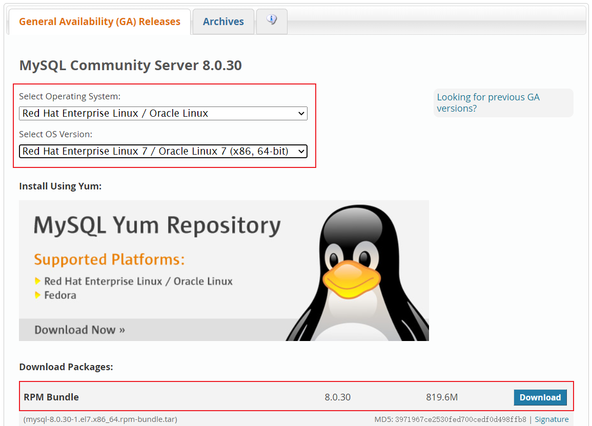 CentOS7离线安装MySQL（8.0.30），并启动和配置_centos7 mysql8离线-CSDN博客