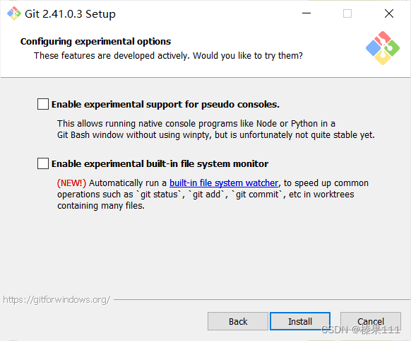GIT安装教程_git-2.41.0.3-64-bit.exe安装-CSDN博客